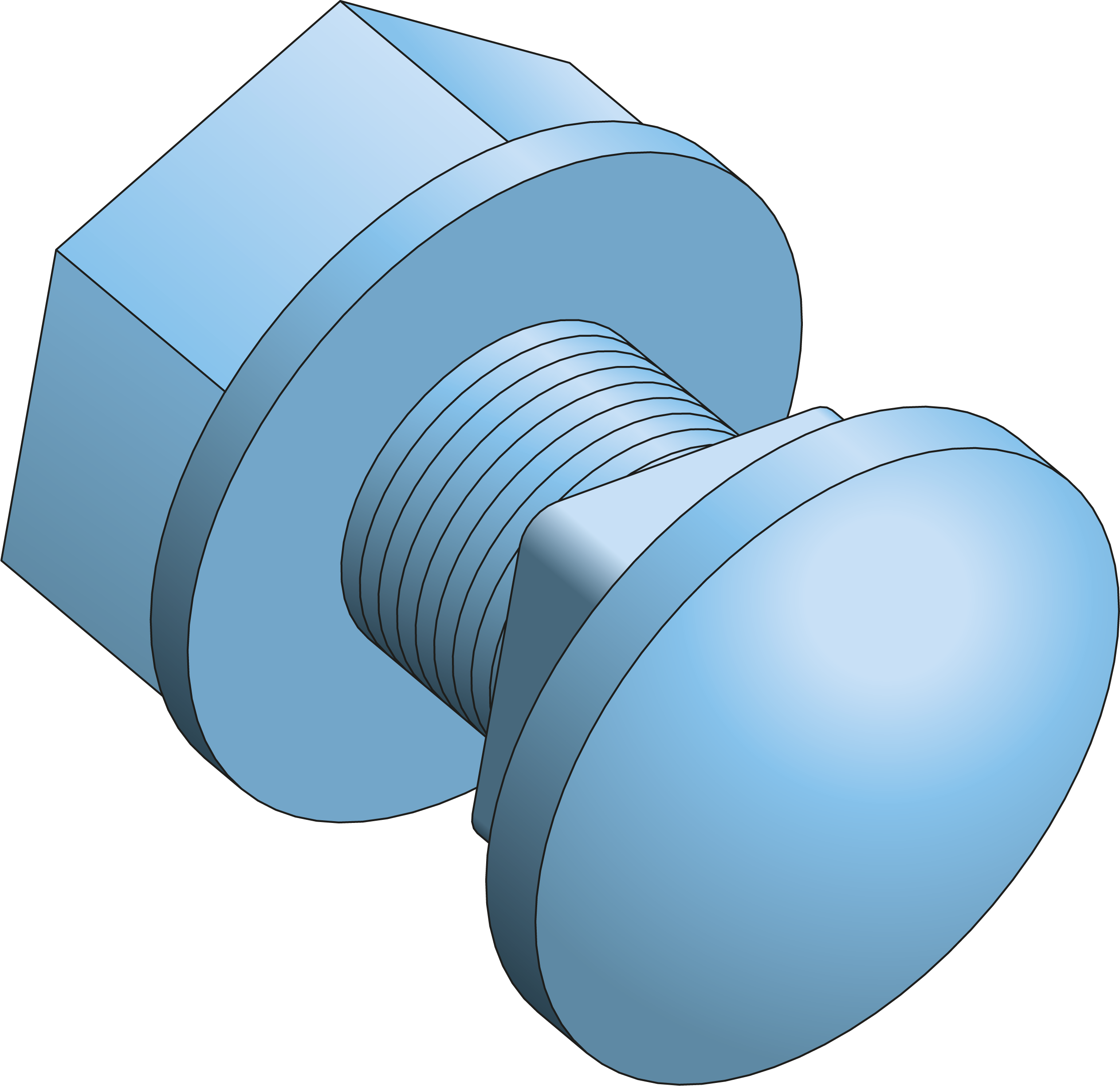 Fixing Set M10x20 DAK | 20 | Dacromet | M10 | EFS10x20-DAK